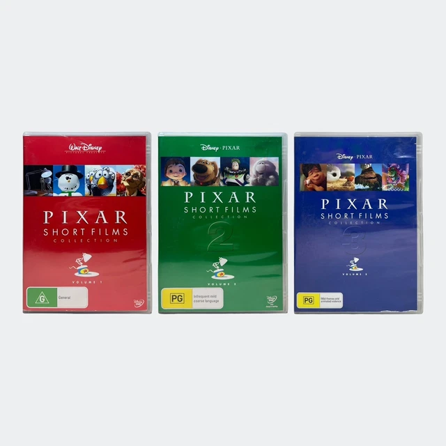 PIXAR SHORT FILMS Collection: The Complete Volume 1-3 DVD Bundle ...