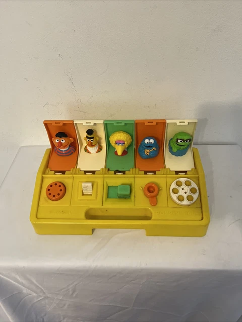 VINTAGE PLAYSKOOL SESAME Street Poppin' Pals 1980s Pop-up Learning Toy ...