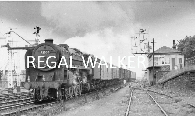BRITISH RAIL RAILWAY Steam Photo 1960'S - Clan 72007 At Larbert 1963 £1 ...