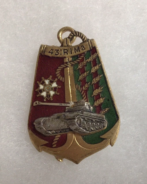 FRANCE TDM - Insigne 43° R.I.M.a Régiment Infanterie De Marine (9 Palmes) EUR 9,00 - PicClick FR