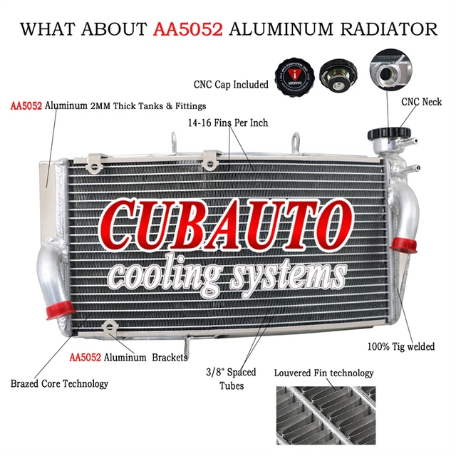 ALUMINIUM RADIATOR FOR Honda CBR900RR CBR954RR SC50 Fireblade 2002 03 ...