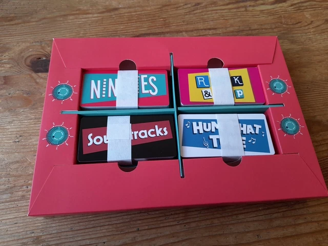 MUSIC QUIZ 200 Questions Nineties, Hum That Tune 12+ Card Game ...