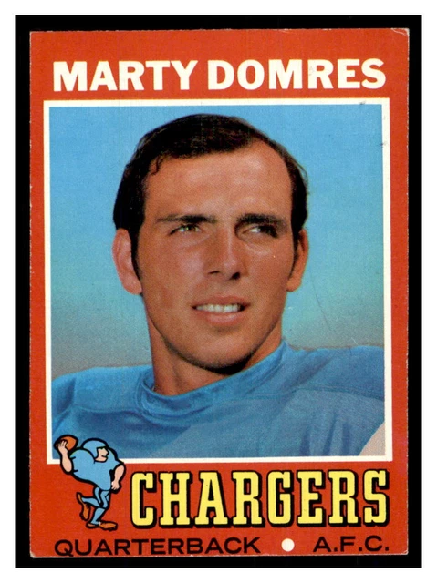 1971 TOPPS MARTY Domres #66 recrue San Diego Chargers EUR 3,95 ...