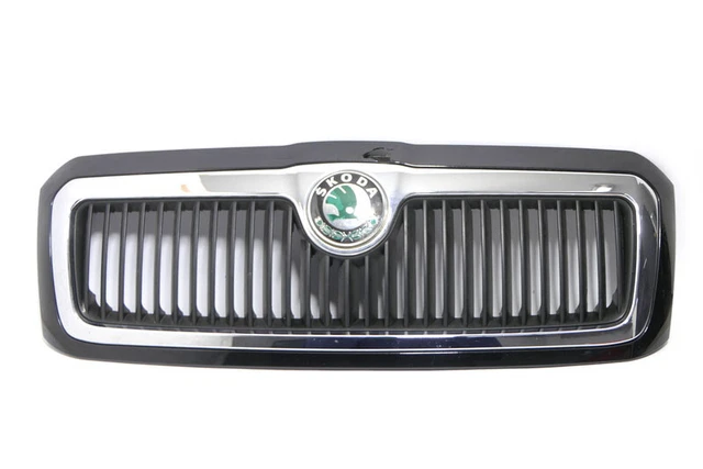OCTAVIA 1U GRILL Radiator Grill ŠKODA Sign Logo Black - DEFECTS £62.43 ...
