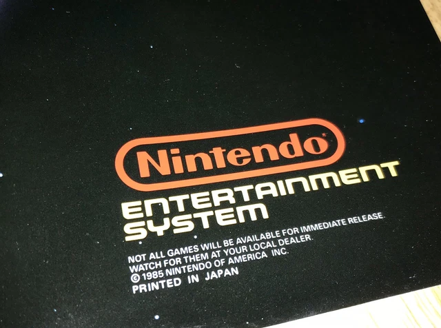 RARE 1985 NES TEST MARKET Nintendo GAME PLAN LARGE POSTER 1st PRINT ...