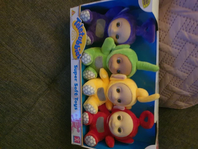 TELETUBBIES SUPER SOFT Cuddly Plush Toys Full Set of 4 Christmas Gift ...