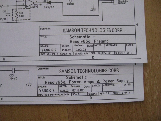 ORIGINAL SCHALTPLAN SAMSON Resolv 65a EUR 2,99 - PicClick DE