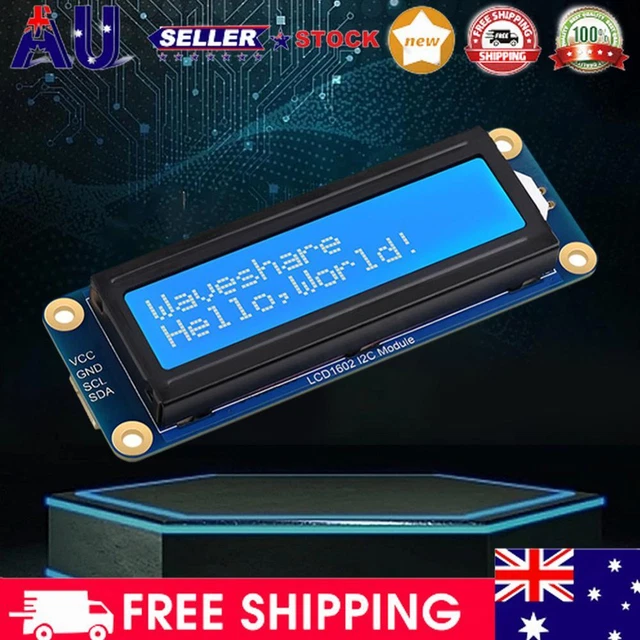3.3V/5V LCD DISPLAY Module Blue White Color LCD Screen Board Display ...