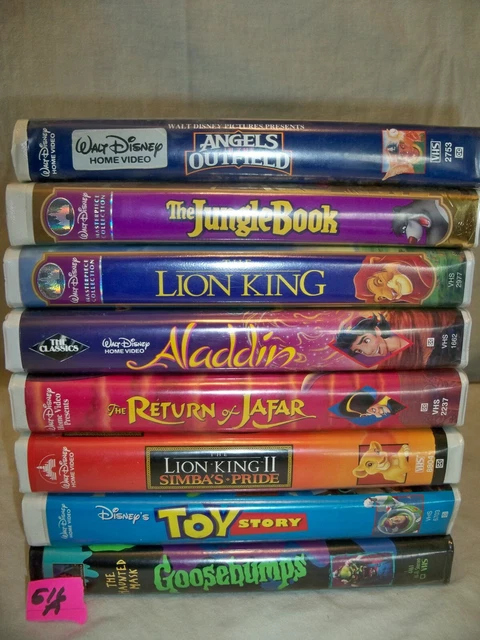 8 KID'S CHILDREN'S Disney VHS Tapes Jungle Book,Lion King,Aladdin,Toy ...