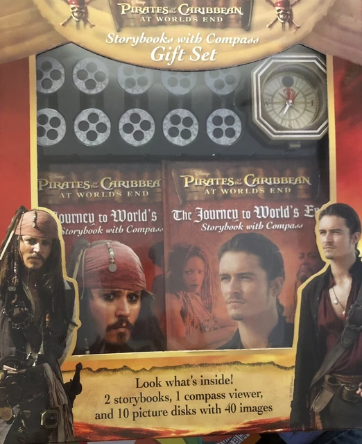 DISNEY PIRATES OF the Caribbean Storybook Compass Viewer Set Rare NEW ...