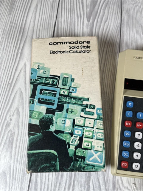 RARE VINTAGE COMMODORE Solid State Electronic Calculator 1980s £39.99 ...