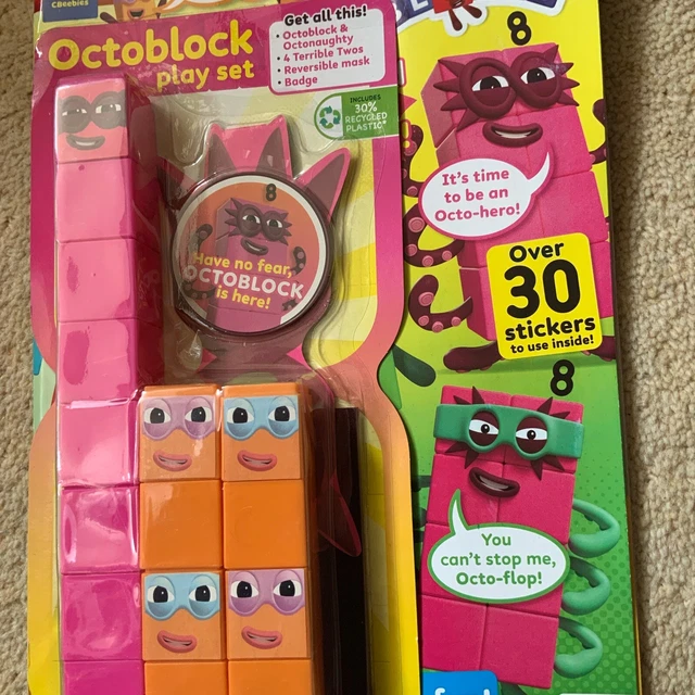 NUMBER BLOCKS MAGAZINE #35 2024 With Numberblocks Octoblock play set £ ...