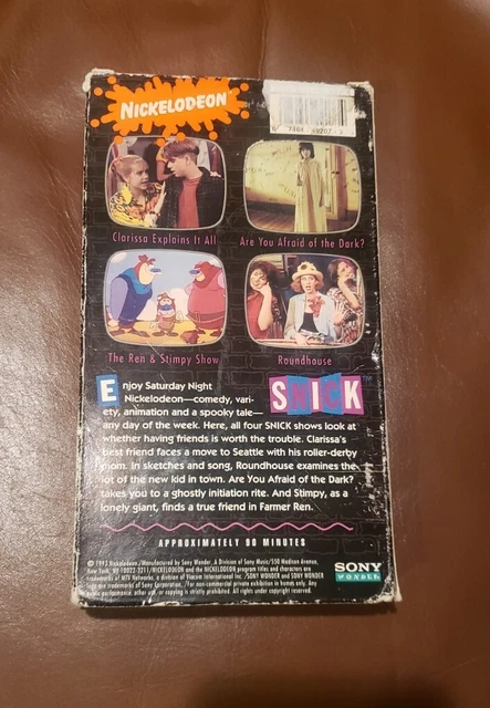 NICKELODEON SNICK VHS: Nick Snicks Friendship Vol. 1 4 Shows 90s Orange ...