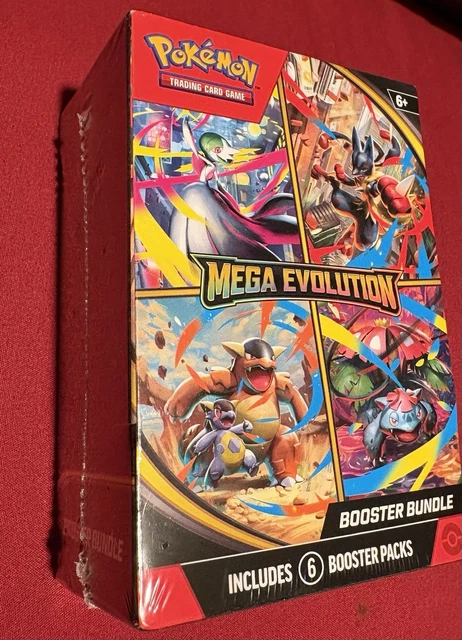 2025 POKEMON MEGA Evolution Booster Bundle - includes 6 Booster Packs NEW/SEALED $65.78 ...