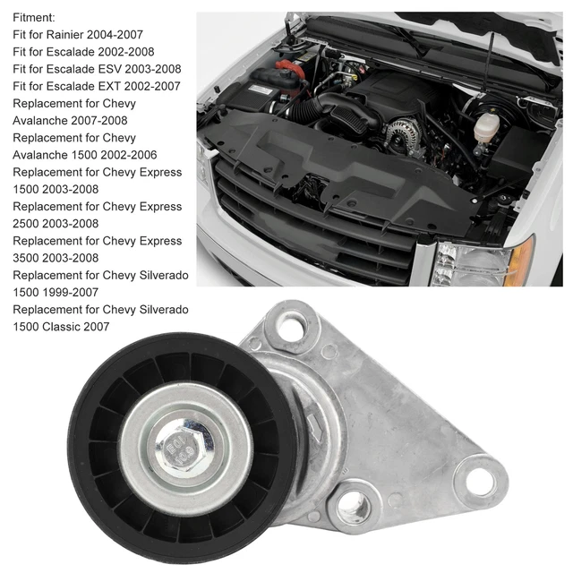 BELT TENSIONER AND Pulley Adjustable 12554027 Belt Tensioner Assembly ...