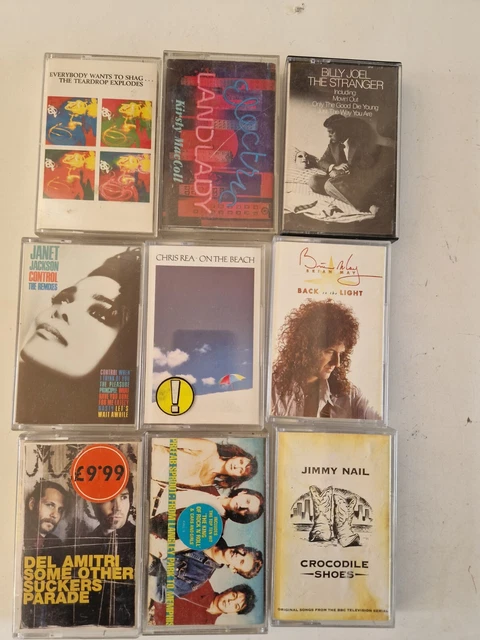 CASSETTE BUNDLE MUSIC Tapes 80s, 90s cassettes X 9 EUR 22,19 - PicClick IT