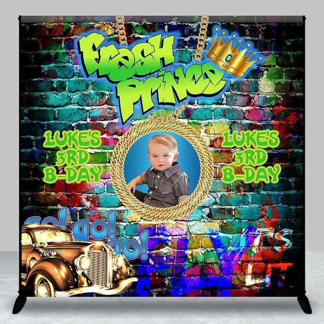 FRESH PRINCE ONE Custom Photo First Birthday Backdrop $36.01 - PicClick AU