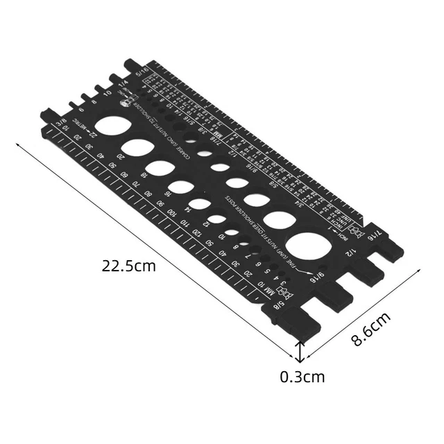 RED / ORANGE /Black Nut Bolt Thread Gauge $19.61 - PicClick AU