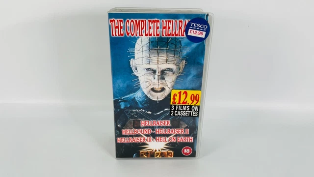 THE COMPLETE HELLRAISER Collection 3 Movie Double VHS Video Cassette ...