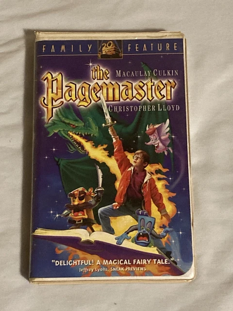 THE PAGEMASTER (VHS, 1995, Clamshell) £3.56 - PicClick UK