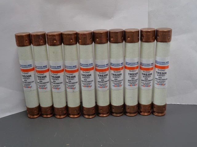 LOT NEUF DE fusibles Mersen Ferraz Shawmut TRS30R 30 ampères FRS-R-30 ...