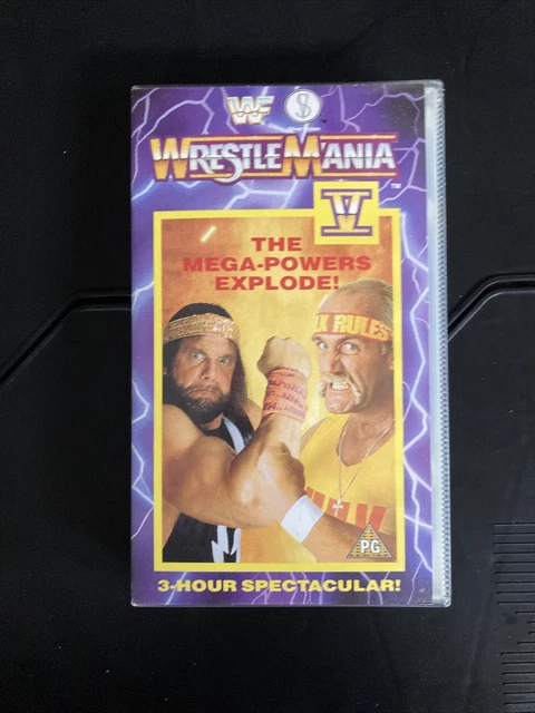 WWF WRESTLEMANIA V VHS Video *RARE* WWE Hulk Hogan Macho Man Randy ...