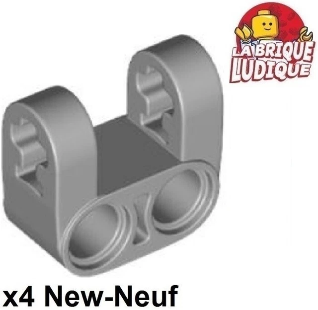 LEGO TECHNIC 4X pin connector Perpendicular double split renforcé gris ...