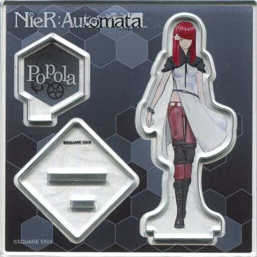 ACRYLIQUE STAND PANEL Popol Figure Nier Automata Square Enix Cafe 2Nd ...