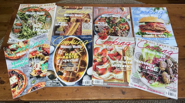 8X THE AUSTRALIAN Womens Weekly COOKING Magazines 2021-2023 Variety VGC ...