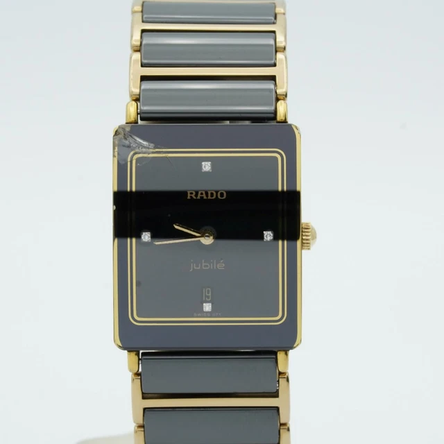 RADO DIASTAR CERAMIC/GOLD Women's Watch Quartz Vintage 160.0281.3 RAR ...