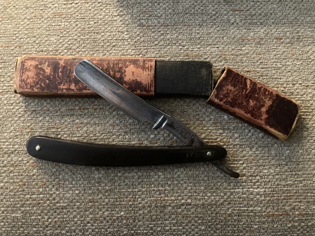 VINTAGE KROPP BOXED Straight Razor, cut throat. £16.00 - PicClick UK