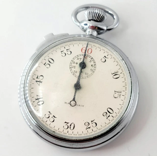 WW2 1942 WALTHAM Bomb Timer Stopwatch Pocket Watch British Military Raf ...