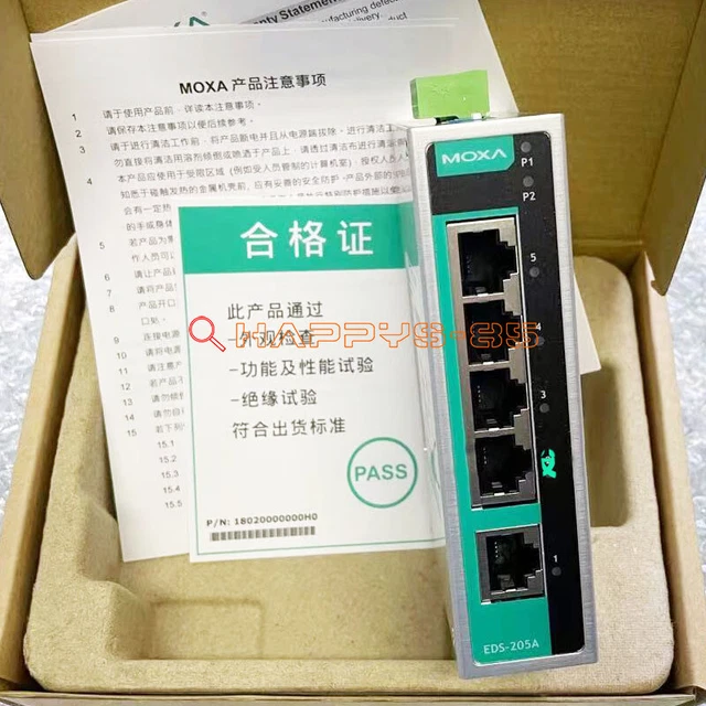 ONE MOXA EDS-205A 5-Port Unmanaged Ethernet Switch NEW $155.00 ...