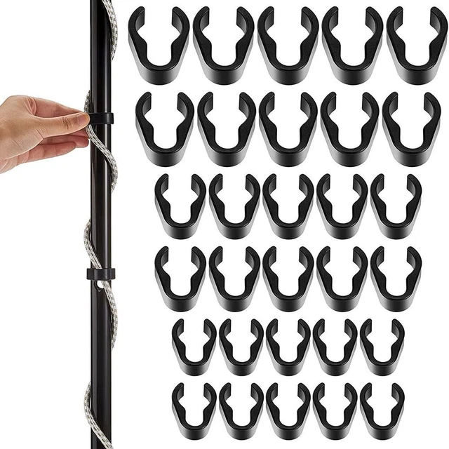 MIC CABLE CLIPS Microphone Stand Clamp Microphone Holder Clip Boom Pole ...