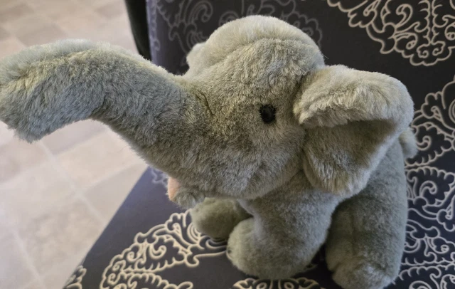 VINTAGE CHAD VALLEY Plush Grey Elephant Soft Toy £12.00 - PicClick UK