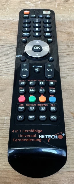 Heitech 4 In 1 Lernfähige Universal Fernbedienung