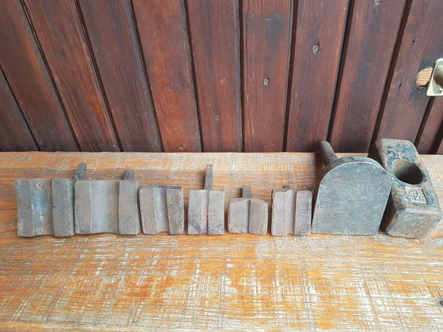 LOT ANCIEN OUTIL ancienne forge fer forgé masse forgeron tas tasseau ...