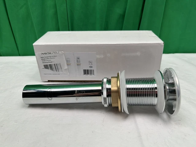 MISENO MNO-PUD-CH-O POP-UP Vessel Sink Drain With Overflow - Polished ...