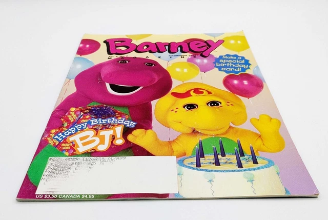 BARNEY MAGAZINE JULY/AUG 1998 Happy Birthday BJ! RARE $110.99 - PicClick CA