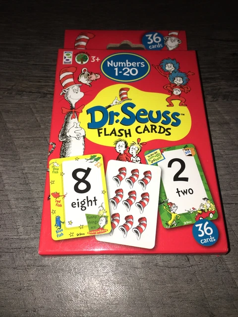 DR. SEUSS NUMBERS 1-20 Flash Cards 36 Card Set Teacher Resource NEW £3. ...