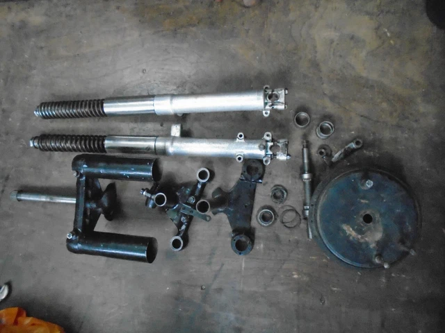 MATCHLESS/AJS FRONT FORKS and hub, Teledraulics,one year only £312.72 ...