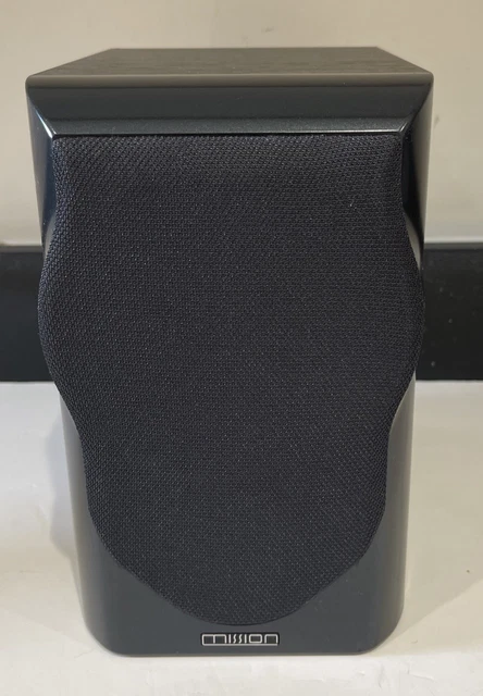 PAIR MISSION MV-2 Bookshelf Speakers-Black Wood Finish 8 Ohm 100W ...