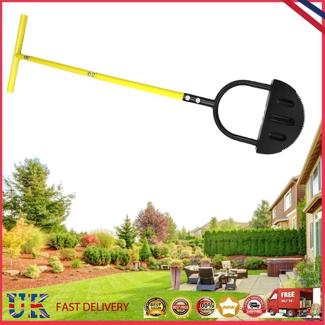 UK HALF MOON Edger Trimming Shovel Manual Saw-Tooth with T-Grip for ...