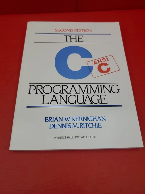 C PROGRAMMING LANGUAGE, 2nd - Paperback, by Brian W. Kernighan - Good ...