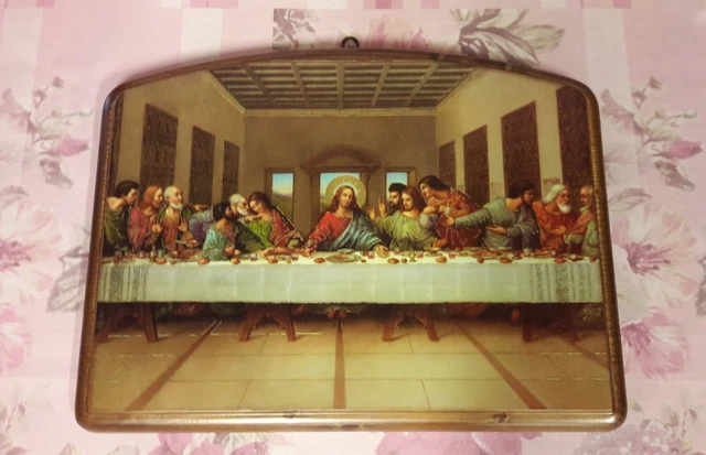 SOLID WOOD LAST Dinner Frame With Hot Gold Print Cm 43 X 33 £44.14 ...