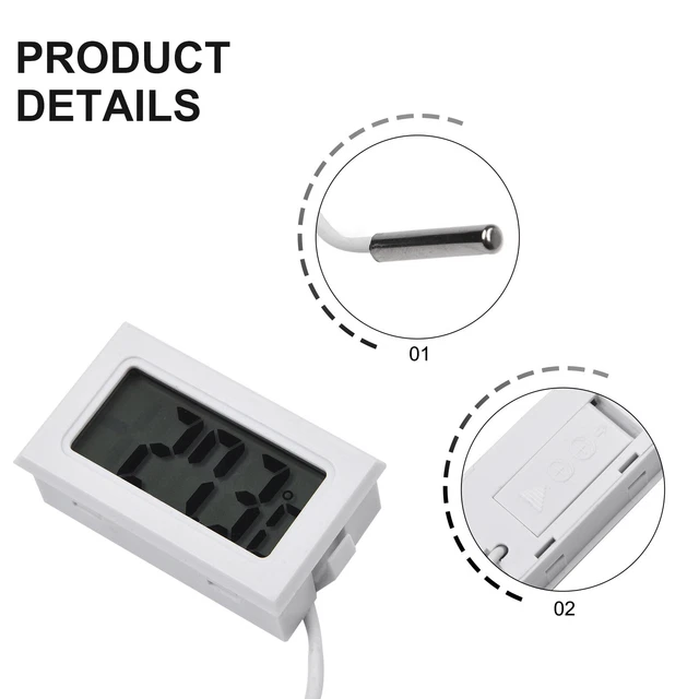 HIGH RESOLUTION DIGITAL display thermometer for detailed temperature ...