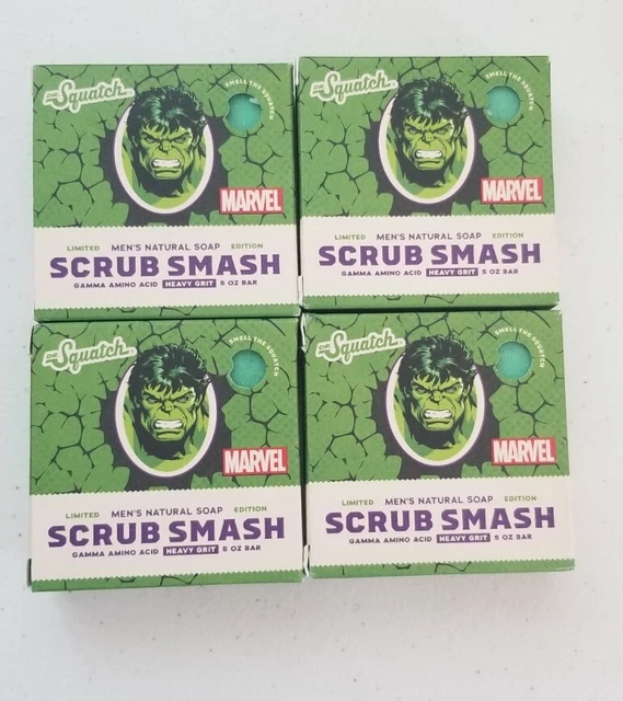 DR. SQUATCH HULK Scrub Smash ¡Edición Limitada! Jabón de proceso en ...