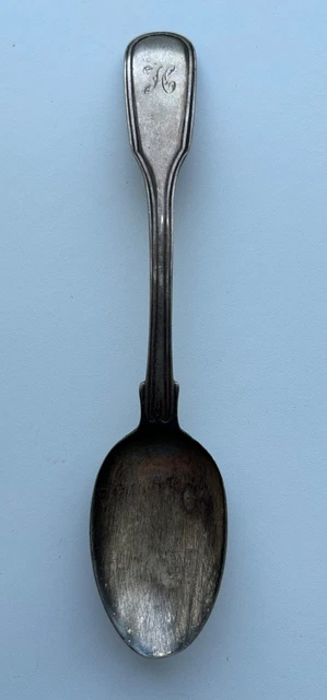 STERLING SILVER TEA spoons x 2 Victorian GA RW makers. Walliss ...