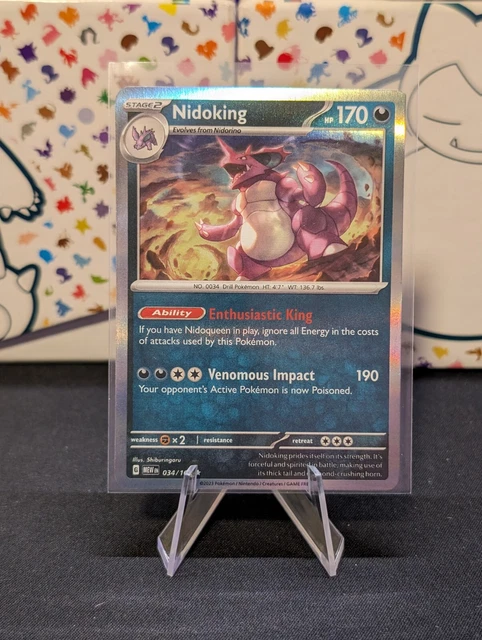 POKÉMON TCG NIDOKING Scarlet & Violet 151: 034/165 Holo - NM EUR 1,80 - PicClick FR