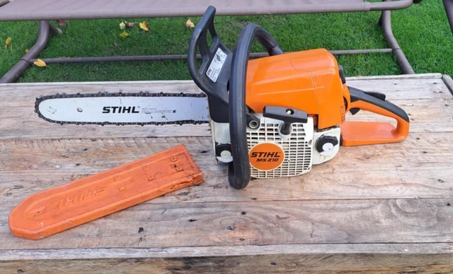 STIHL MS210 2-STROKE Petrol Chainsaw 14" Bar GWO £170.00 - PicClick UK